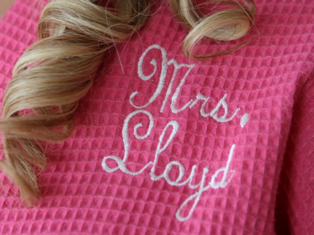 Custom Personalized Set Of 8 Waffle Robes For Bridal Party on Luulla